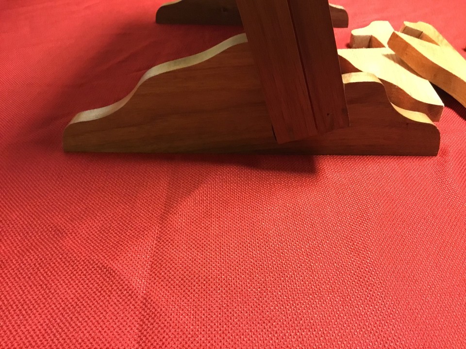 Wood Display Case Leg Stands made for 2" or 3" Thick Cases comes with ...