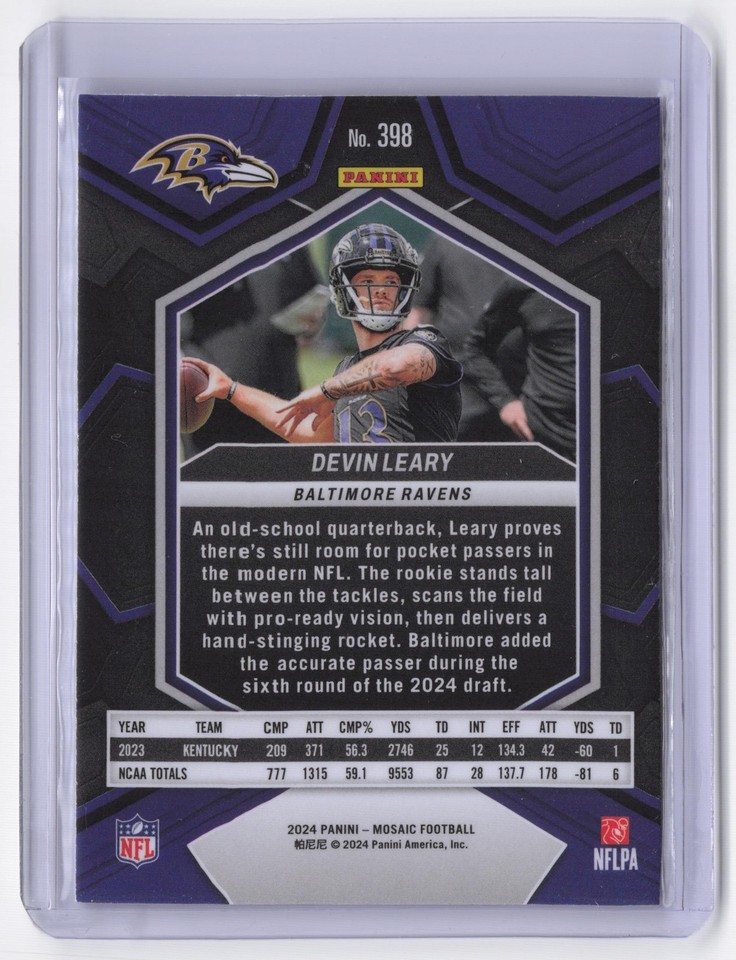 2024 Panini Mosaic #398 Devin Leary | eBay