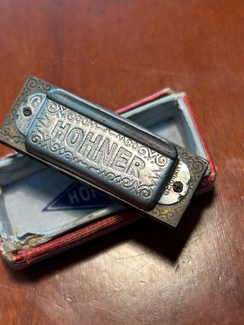 Vintage HOHNER German Miniature Harmonica and Canary Pendant Harmonica ...