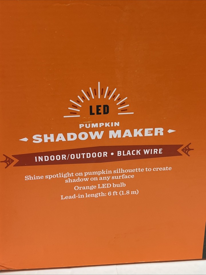 Hyde and Eek Halloween LED Pumpkin Shadow Maker Flat Silhouette Light ...