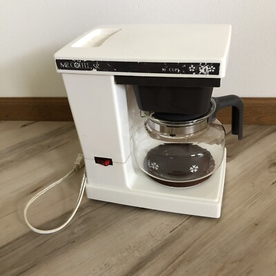 Vintage Mr. Coffee SR-10 10-Cup Automatic Brewing White Coffee Maker ...