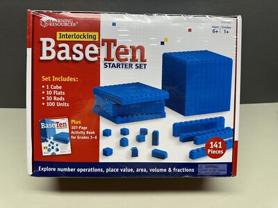 LEARNING RESOURCES (INTERLOCKING BASE TEN STARTER SET - GRADES 1 - 6) - New | eBay