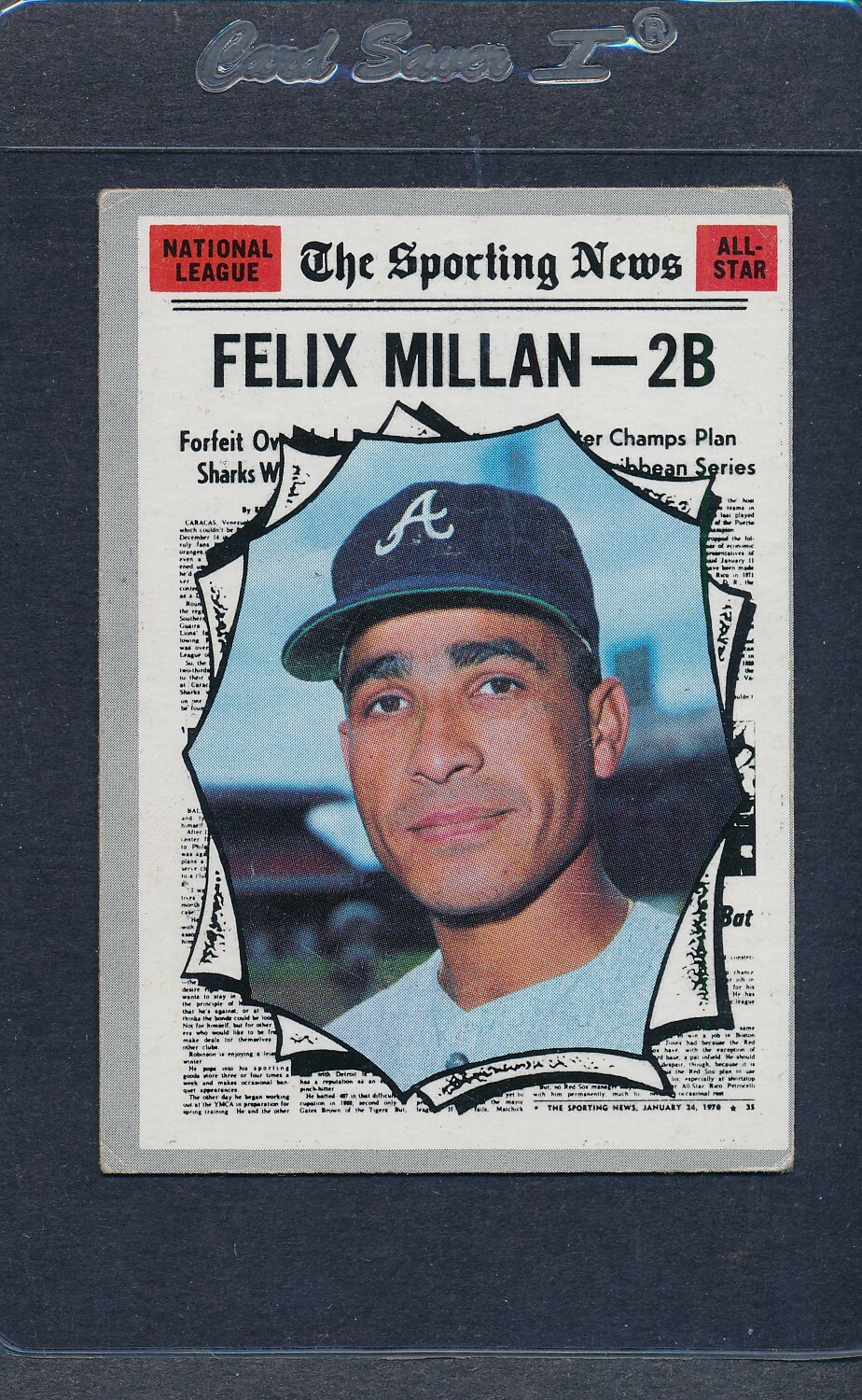 1970 Topps #452 Felix Millan All Star VG/EX *10255 | eBay
