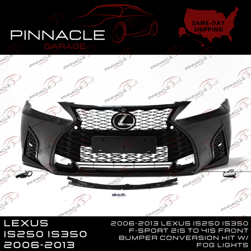 06-13 LEXUS IS250 IS350 F-Sport 2IS to 4IS Front Bumper Conversion W ...