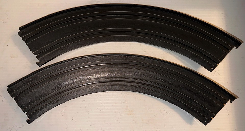 Aurora AFX 15" straight track, terminal track, 12" R Daytona Curves | eBay
