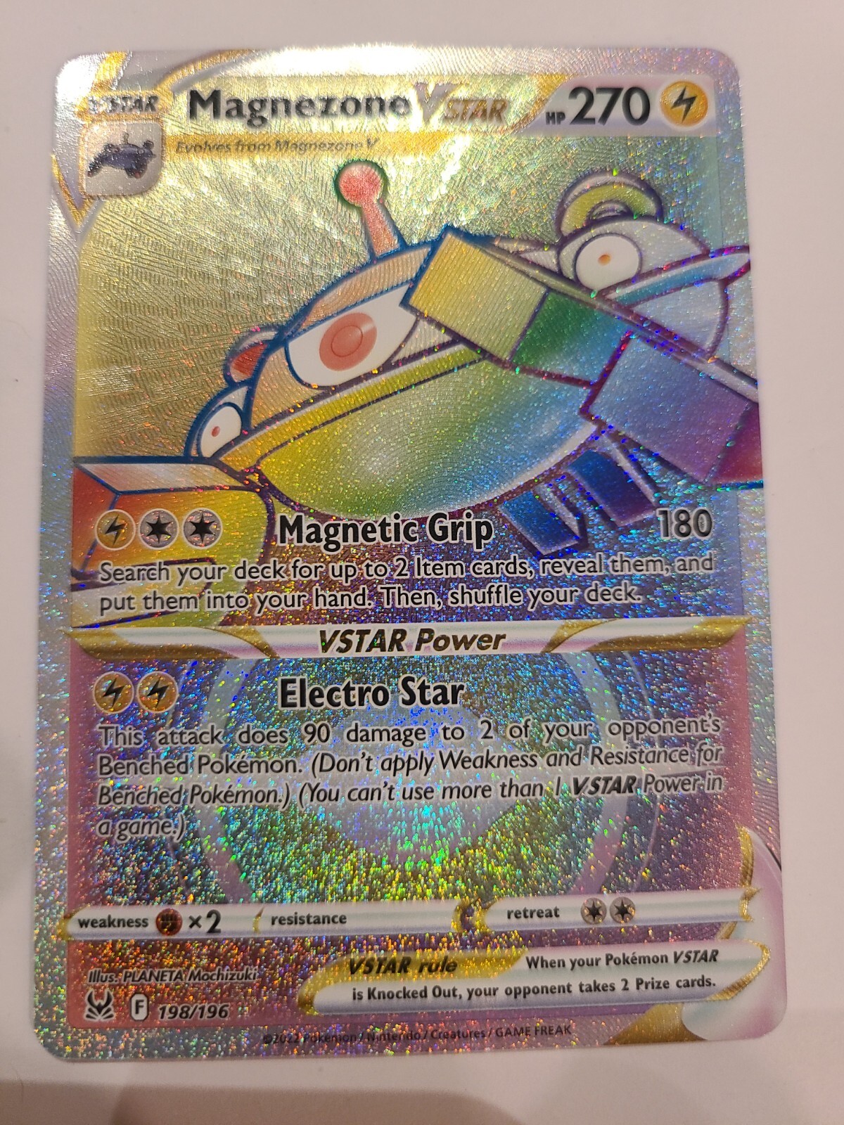 Pokemon Magnezone VSTAR Rainbow Rare 198/196 Lost Origin | eBay