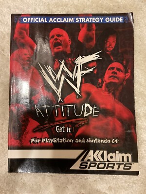 WWF Attitude Get It Official Strategy Guide by Acclaim ~ N64 & PS1 ...
