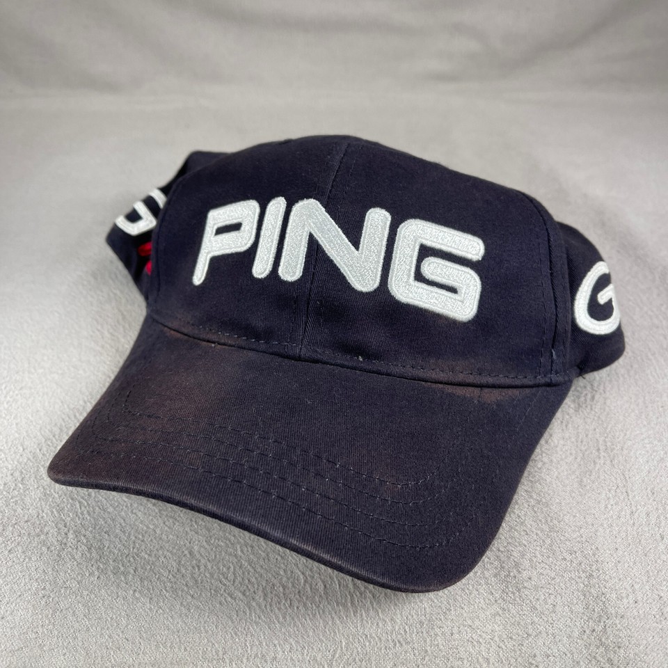 PING Golf Hat Mens L/XL Blue Flexfit G15 Embroidered Blockhead LOGO | eBay