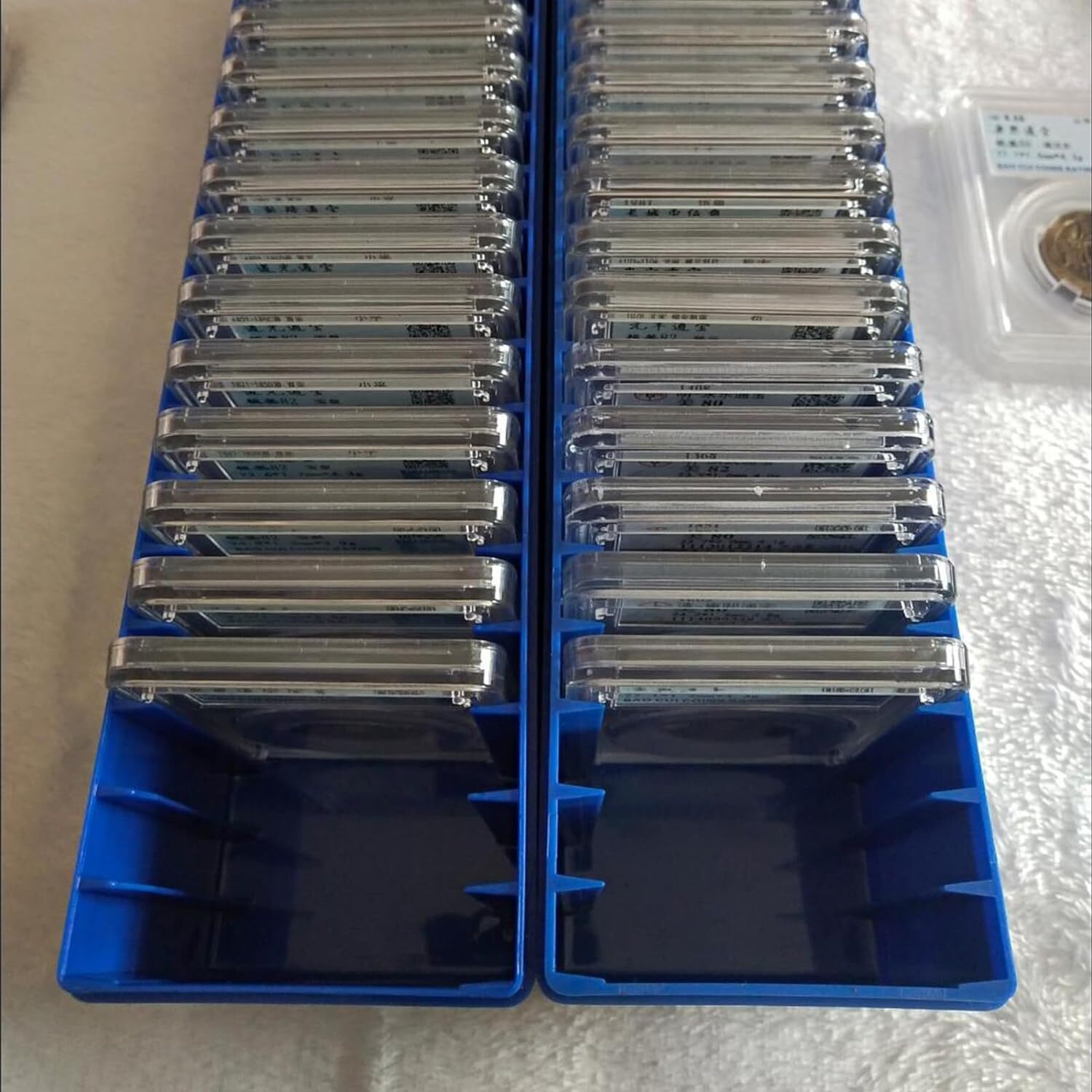 5 Plastic Coin Storage Box Case 20 Slab Coin Holder Tray for PCGS NGC ...