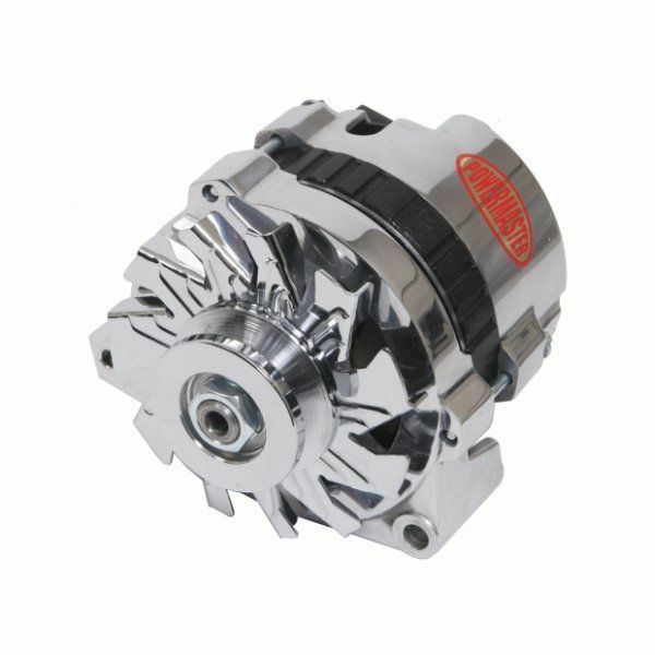 Powermaster CS130 Style 105A 1-Wire Alternator POLISHED Fits Chev ...