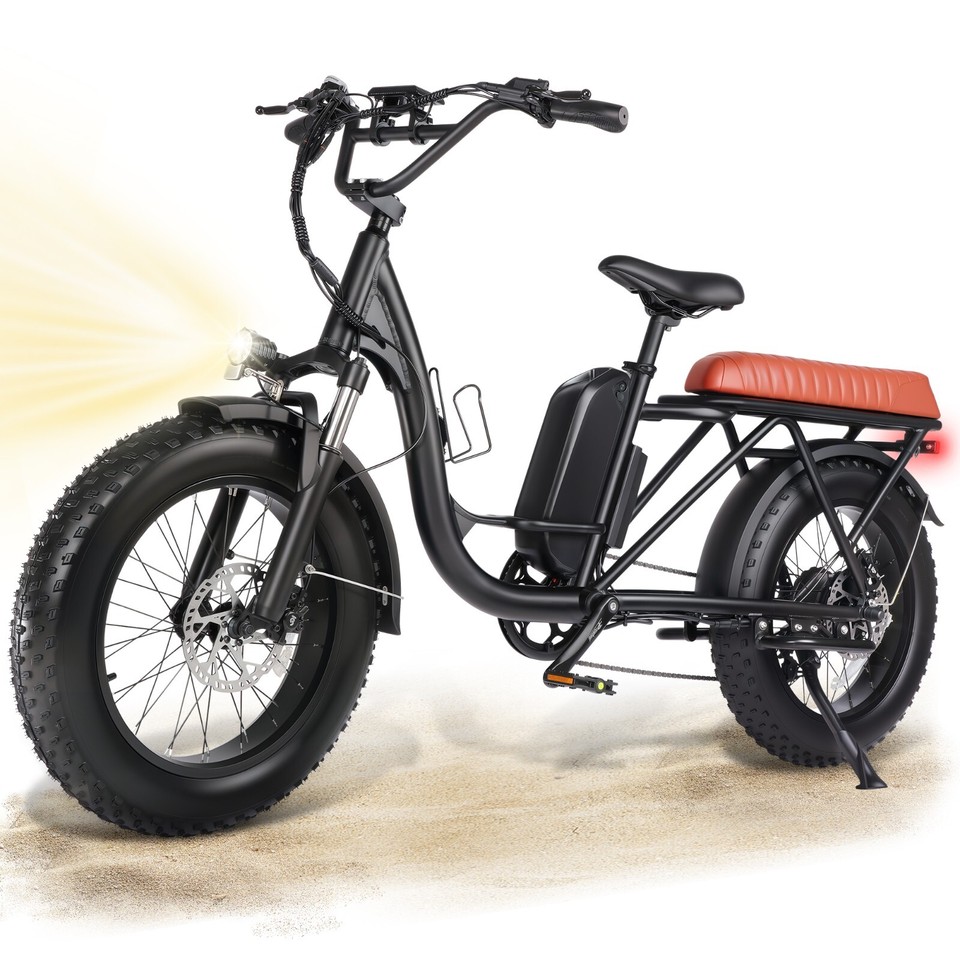 Electric Bike for Adults, Mountain Fat Tire E-bike Max 28MPH, UL 2849 ...