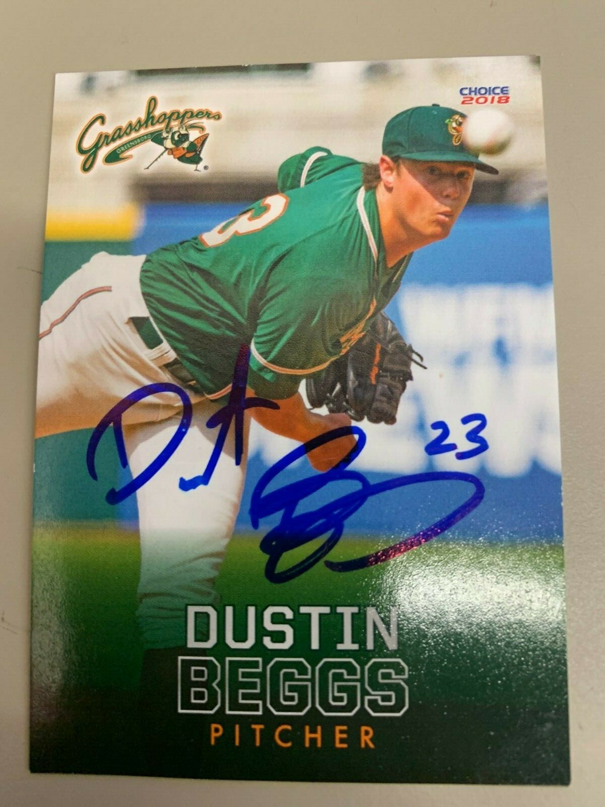 Dustin Beggs 2018 Signed Team Card | eBay