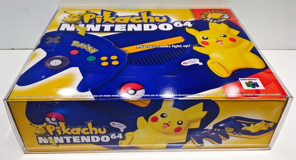 1 Console Box Protector For N64 Pikachu Edition Nintendo 64 Pokemon ...
