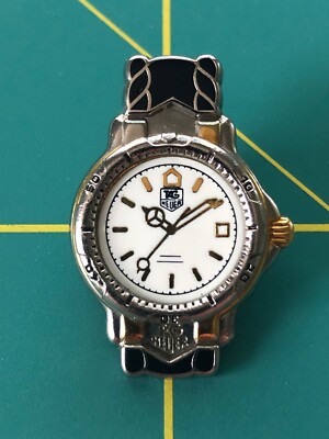 Vintage Tag Heuer 6000 diver watch lapel pin, 90s, Arthus Bertrand ...