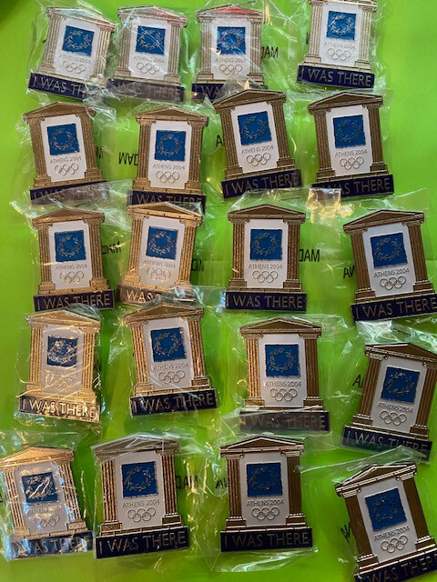 2004 ATHENS OLYMPICS PINS 20 I WAS THERE GREEK PARTHENON PIN TRADER LOT ...