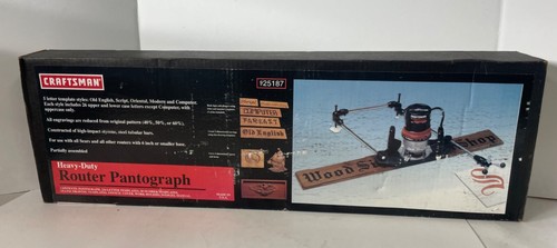 Vintage Sears Craftsman Router Pantograph 3 D Heavy Duty #925187 Sealed ...