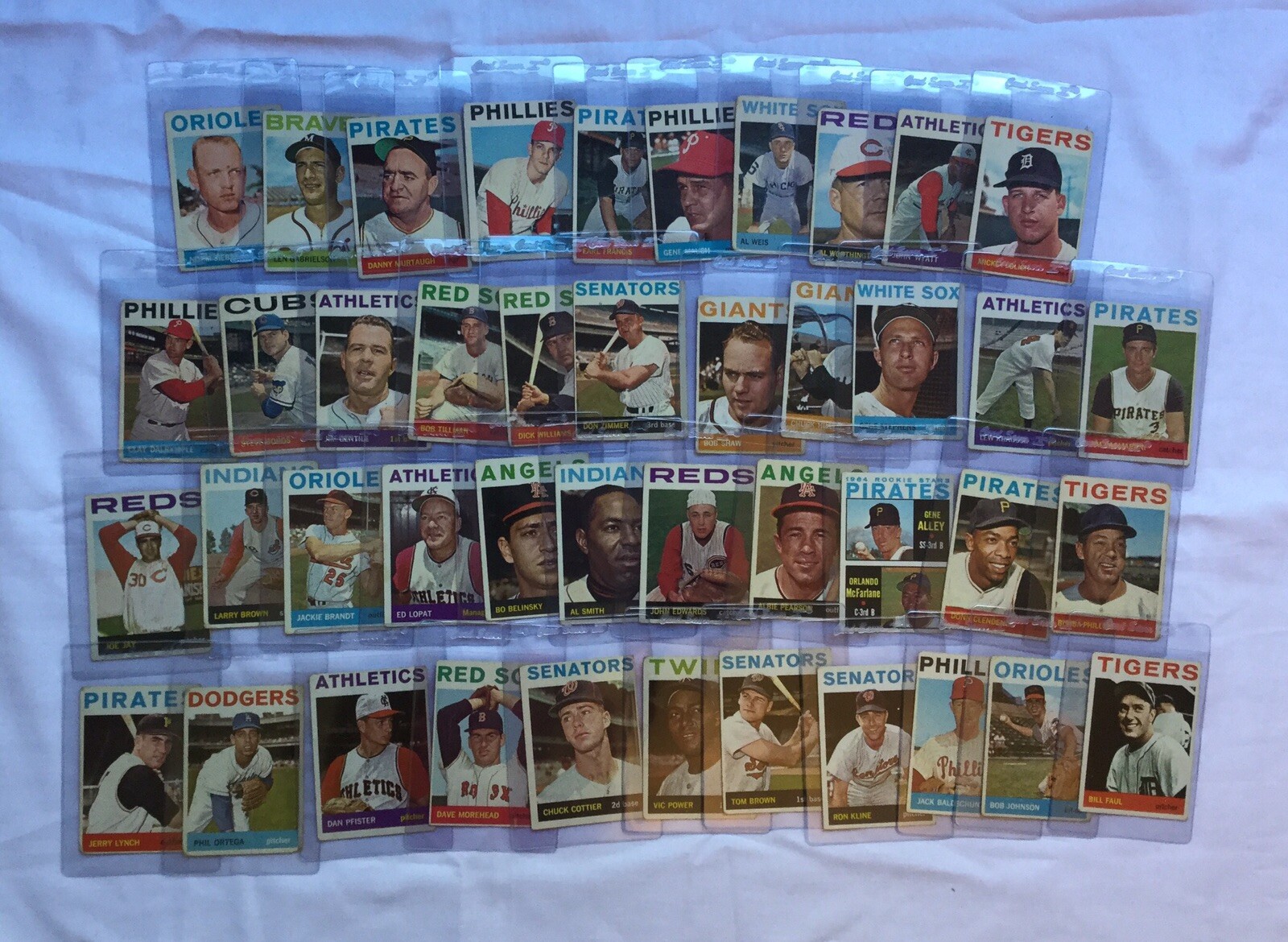 Lot of 1964 Topps Baseball Commons 180 Card Lot Low Grade. (*801) | eBay