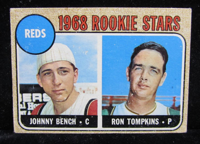 1968 TOPPS BASEBALL # 247 - JOHNNY BENCH ROOKIE CARD - LOOKS LIKE A VG ...