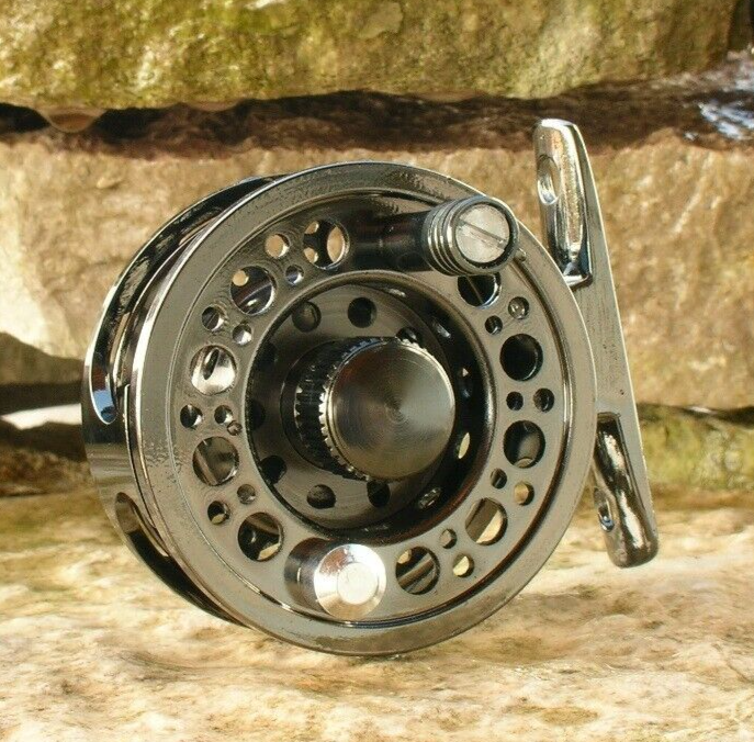 Rodmaker 247 BABY - DISC DRAG FLY FISHING REEL 0wt/2wt GUNMETAL, LEFT ...