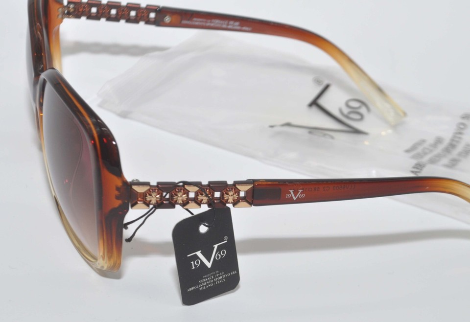 NEW VERSACE 19V69 Italia LLV9503 Sunglasses Brown | eBay