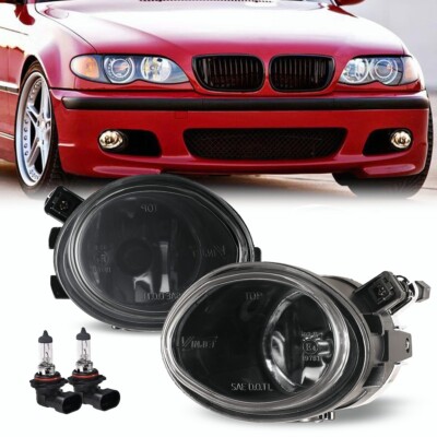 For 01-06 BMW E46 3 Series M3 00-03 M5 Fog Lights Smoke Lamps W/Bulbs ...