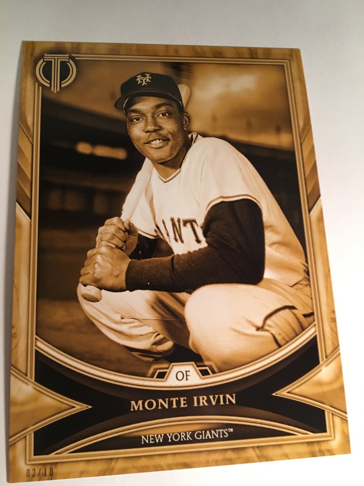 2018 Topps Tribute Jumbo 5x7 Monte Irvin Mets 4 Gold 02/10 | eBay