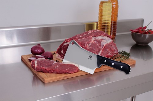 Beeketal Profi Hackbeil Küchenbeil Hackmesser Ladenspalter Hackebeil ...