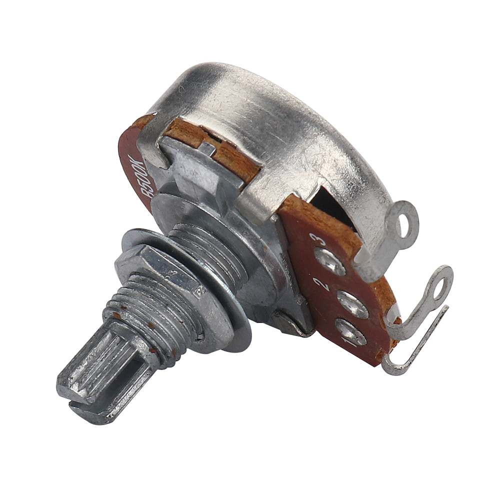 5x B500K Full Size Metric Guitar Bass Pots 18mm Shaft Linear Taper ...