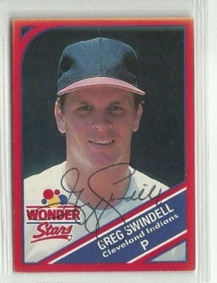 Greg Swindell 1990 Wonder Bread Stars signed auto autographed card ...