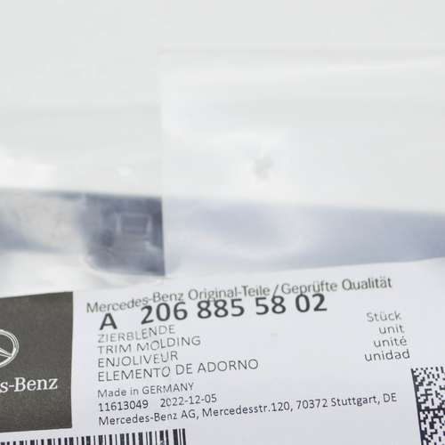 NEW MERCEDES-BENZ C W206 AMG FRONT BUMPER CENTER LOWER TRIM A2068855802 ...
