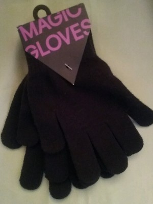 GLOVES WINTER ONE SIZE * NEW * MAGIC STRETCH unisex MENS BOYS WOMENS ...