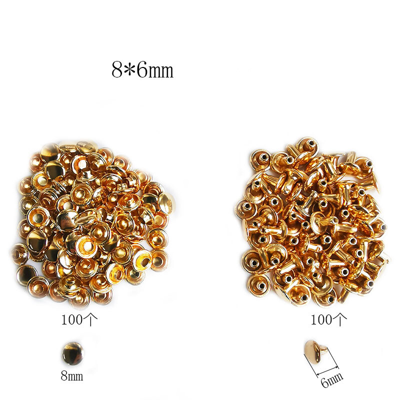 Double Cap Rivets Stud Rapid Rivets Leather Craft Repair 5mm 8mm 9mm ...