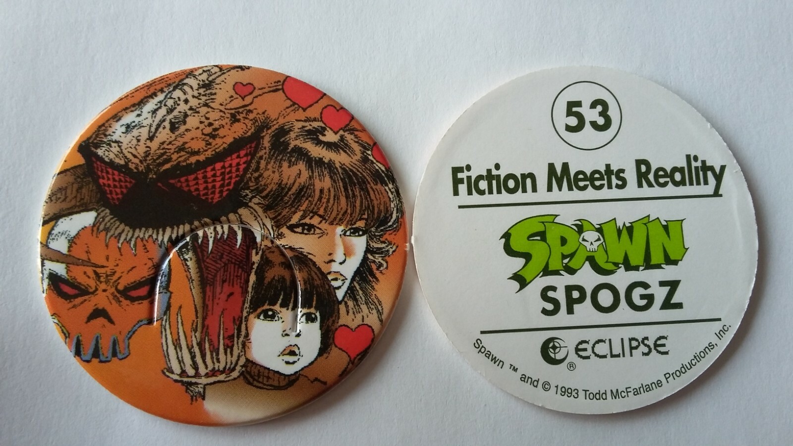 SPAWN Spogz Pogs by Eclipse Todd McFarlane, 1993 #53 - Fiction Meets ...