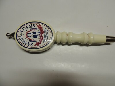 Samuel Adams Boston Lager Sam white beer tap handle | eBay