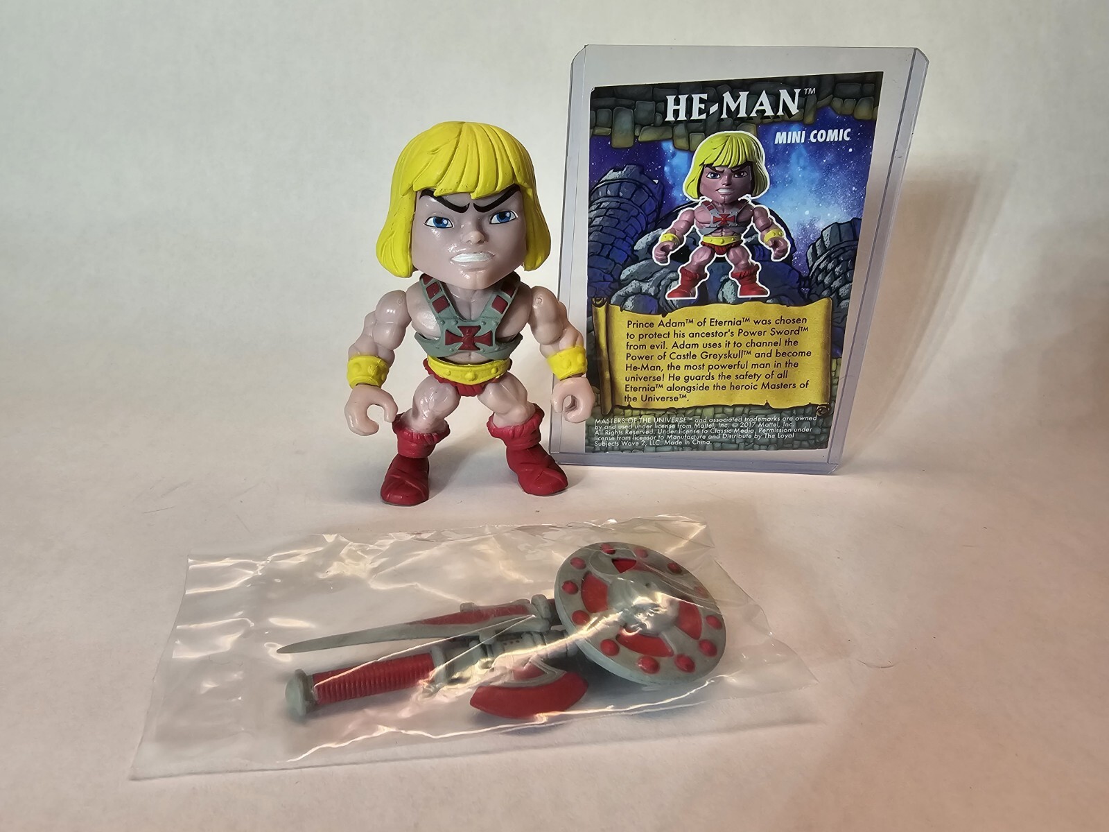 Loyal Subjects He Man Mini Comic Variant w/ Sealed Weapons And Card | eBay