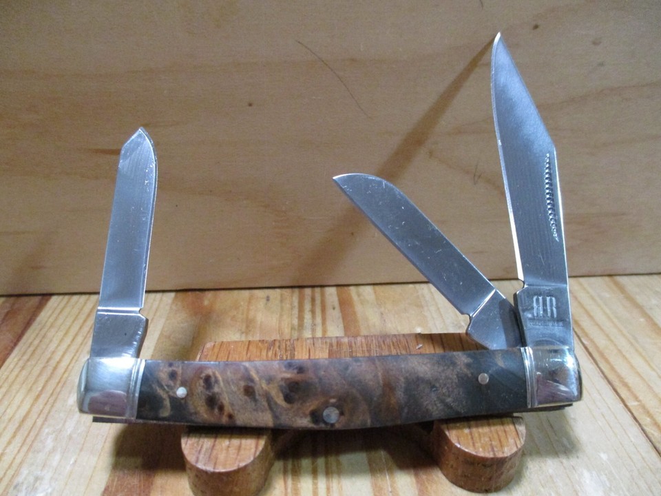 New Rough Ryder Wood Handle Stockman Folding Pocketknife - RR261 | eBay