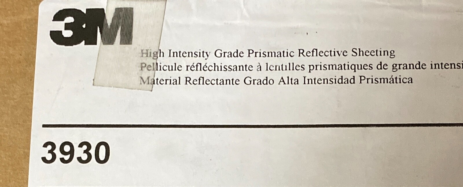 3M 3930 3" x 4" White Silver Prismatic Reflective Stick On Tape Trailer ...