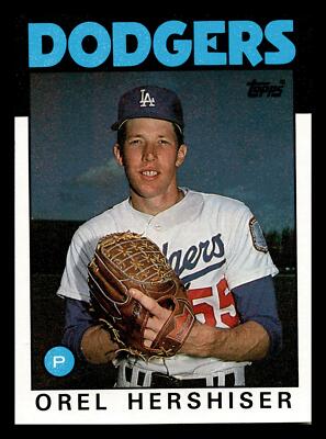 1986 Topps Orel Hershiser #159 Los Angeles Dodgers Mint | eBay