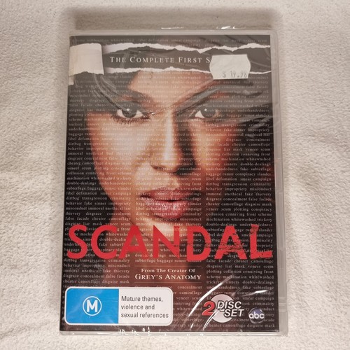 Scandal Season 1 DVD, 2 Disc Set, PAL Region 4, Kerry Washington, New ...