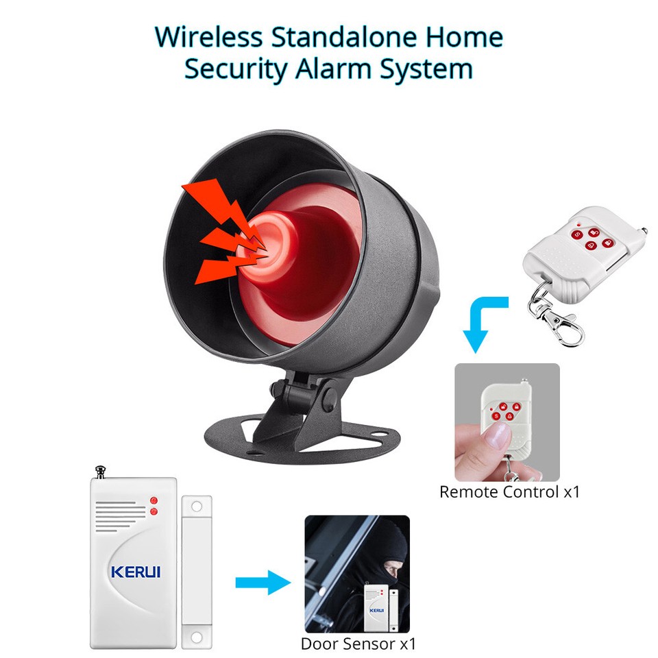 KERUI Wireless Home Shop Alarm Security System Alert Garage Burglar ...