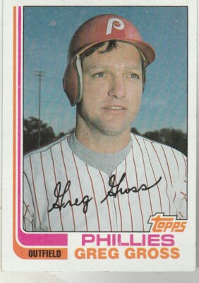FREE SHIPPING-MINT-1982 Topps #53 Greg Gross Phillies PLUS BONUS CARDS ...