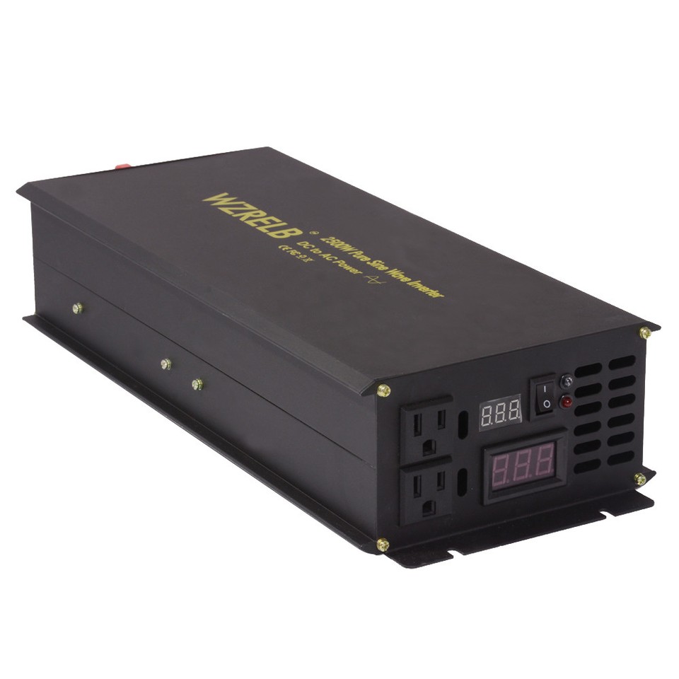Pure Sine Wave Inverter 24V 2500W Power DC to AC Inverter Converter ...