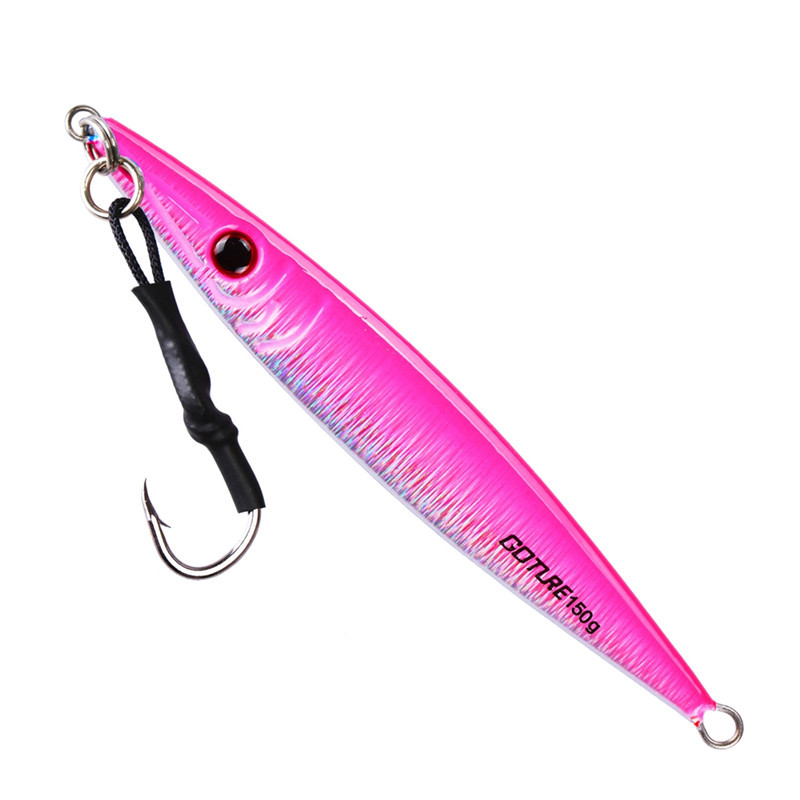 Saltwater Vertical Jig Lures Metal Butterfly Speed Lead Jigs Hook 80g ...