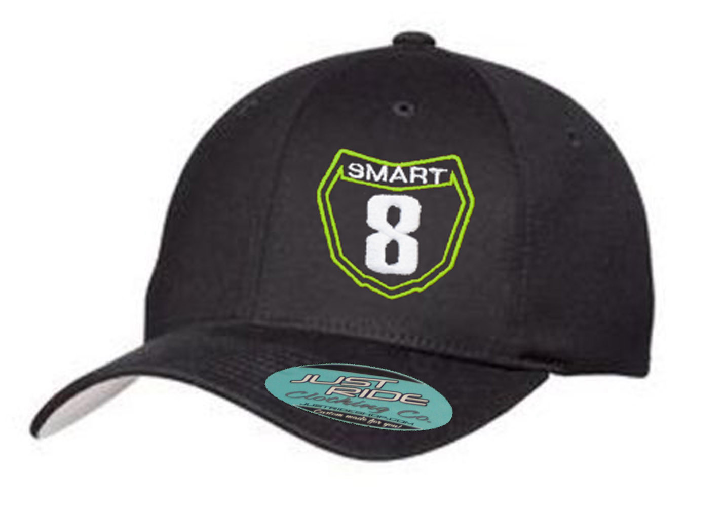 CUSTOM MX NUMBER PLATE HAT JUST RIDE FLEXFIT CAP MOTO MOTOCROSS KTM ...