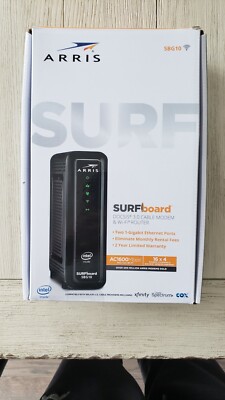 ARRIS SURFboard SBG10 DOCSIS 3.0 Cable Modem & AC1600 Dual Band Wi-Fi ...