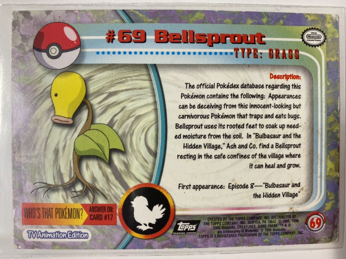 Pokemon Bellsprout Card
