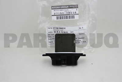 271500W014 Genuine Nissan RESISTANCE-ELECTRIC 27150-0W014 | eBay