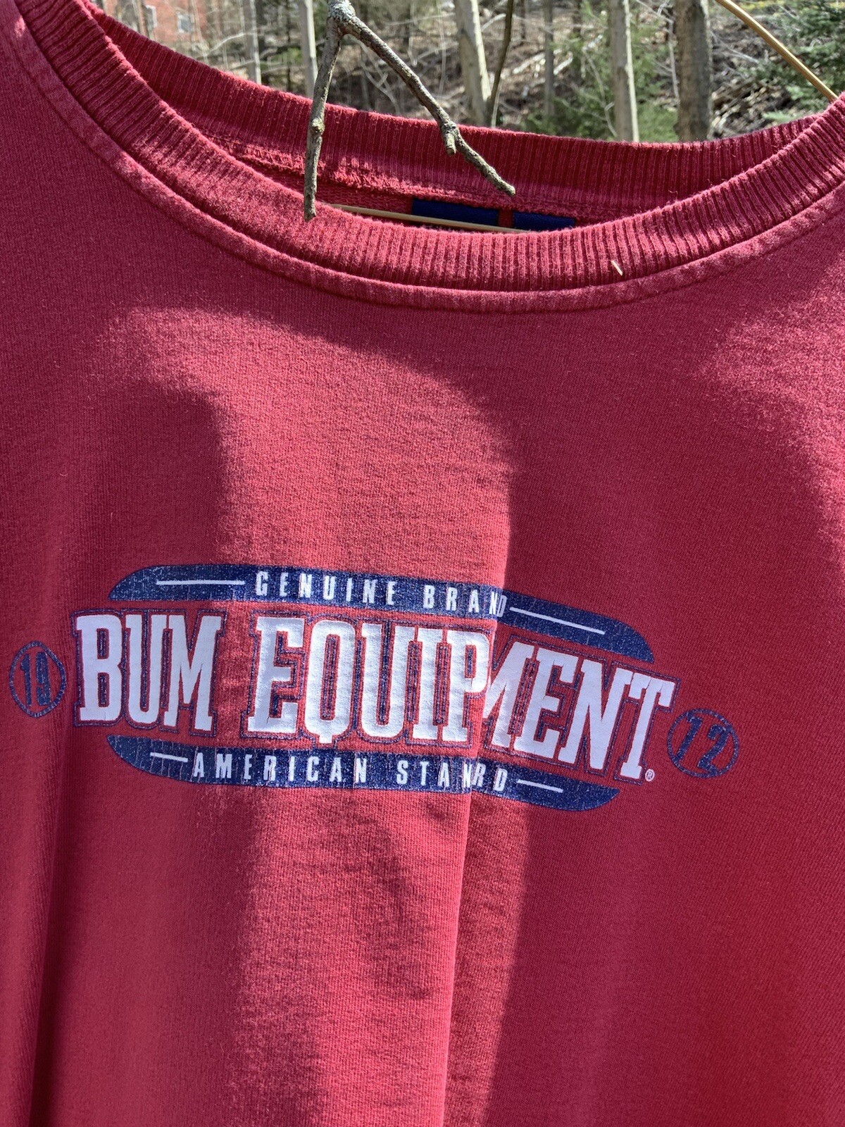 BUM Equipment Vintage 1990’s Deep Red Logo Sweatshirt… - Gem