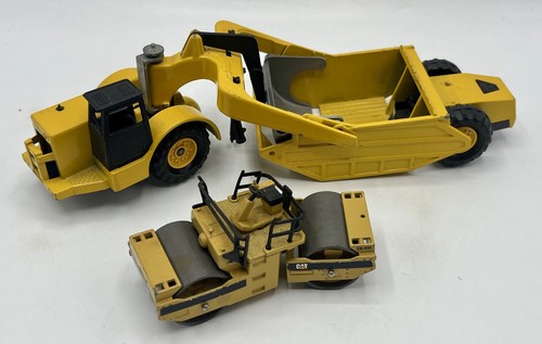 Lot engins chantier : Scraper Majorette 4510 & rouleau compact JOAL - 1 ...