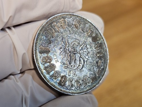 1879 Switzerland 5 Francs Shooting Thaler AU/UNC INCREDIBLE TONING! | eBay